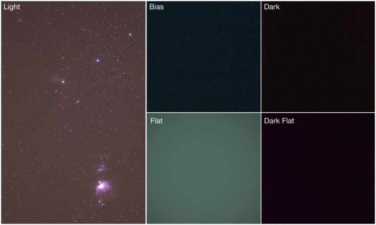 Guide To Calibration Frames - Lights, Darks, Flats, Dark_Flats, and Bias